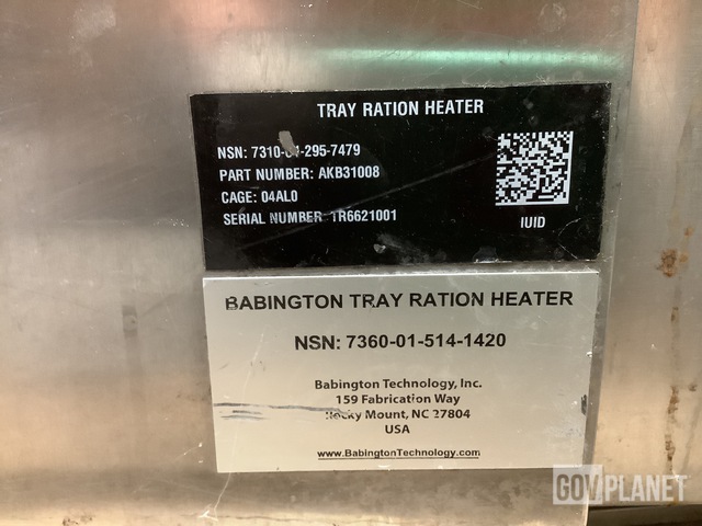 Surplus Babington AKB31008 Tray Ration Heater in Chambersburg ...