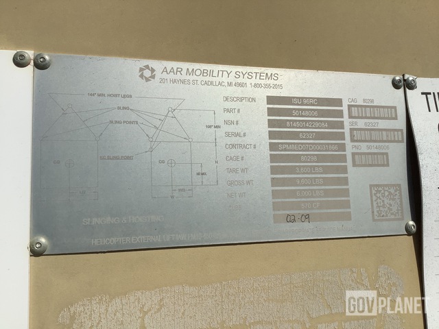 Surplus AAR ISU 96RC Refrigerated Storage Container in Red Rock ...