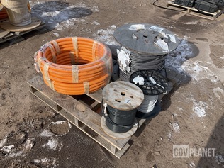 Surplus (3) Reels of Assorted Communication Cables & (1) Roll of ...