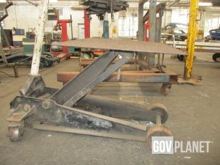 One car jack with metal plate attached. Operational in Cincinnati, Ohio ...