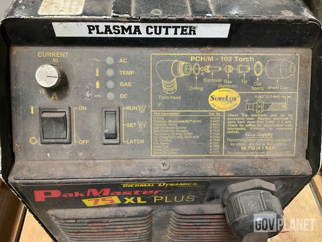 Thermal Dynmaics PAK MASTER 75XL Plasma Cutting Machine in North Las ...