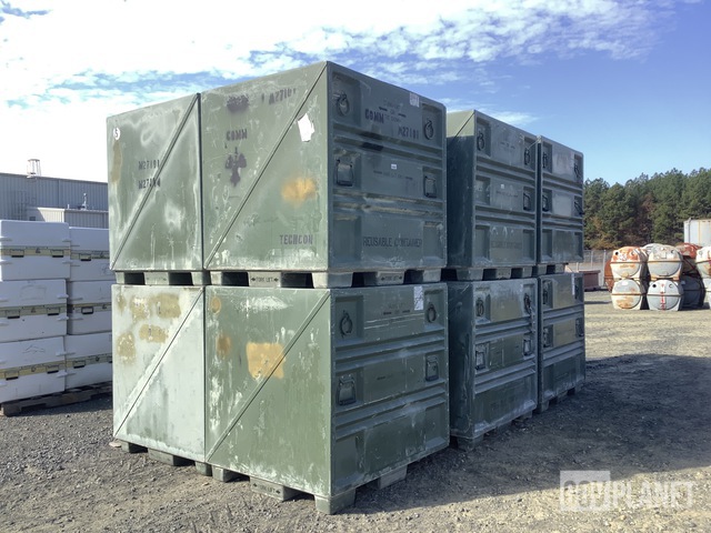 Surplus (12) Plastics Research Pallet Containers in Butner, North ...
