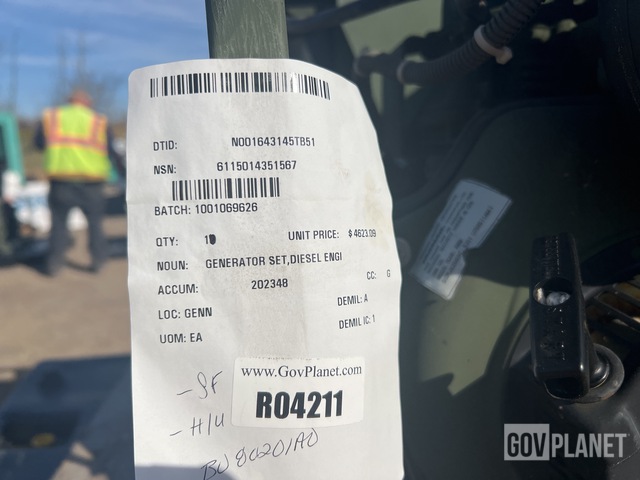 Surplus 2009 Dewey MEP-501A 2kW Generator Set in South Vienna, Ohio ...