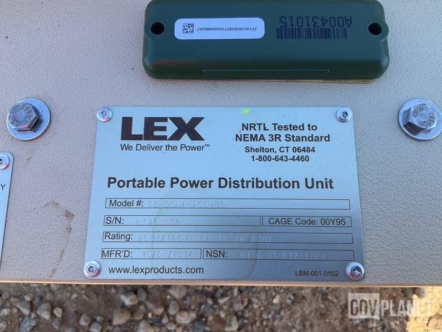 Surplus (12) LEX DB-30NA-AQQ-S3 Portable Power Distribution Units in Albany, Georgia, United ...