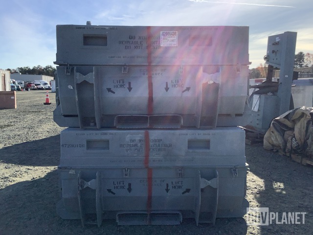 Surplus (4) Naval Inventory Control Point 15678 Metal Shipping ...