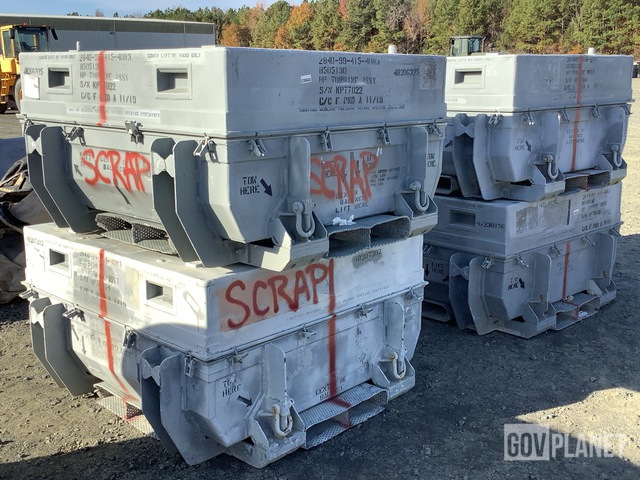 Surplus (4) Naval Inventory Control Point 15678 Metal Shipping ...