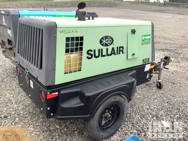 2016 (unverified) Sullair 185CDPQKU4F 185 cfm Mobile Air Compressor in ...