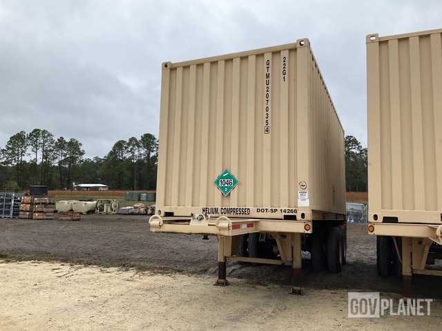 Surplus 2010 Chassis King Compressed Helium Cylinder Trailer in Lake ...