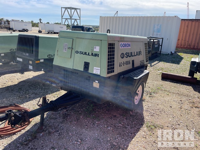 2008 Sullair 260 JD 260 cfm Mobile Air Compressor in Channelview, Texas ...