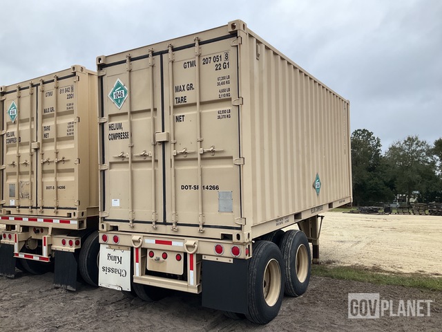 Surplus 2010 Chassis King Compressed Helium Cylinder Trailer in Lake ...