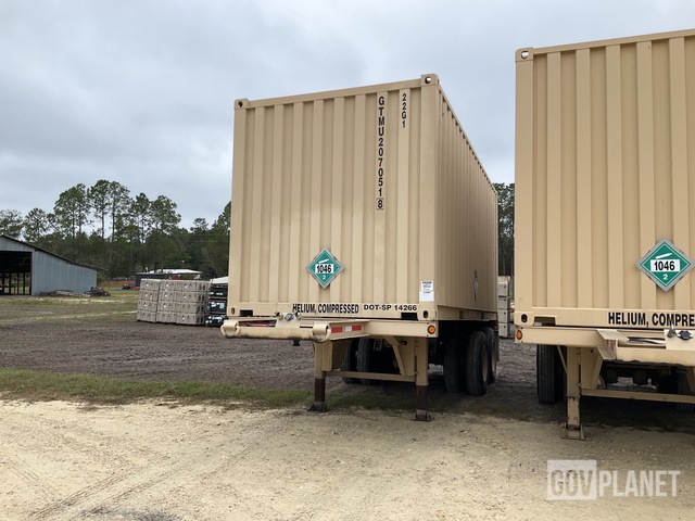 Surplus 2010 Chassis King Compressed Helium Cylinder Trailer in Lake ...