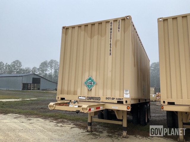 Surplus 2012 Chassis King Compressed Helium Cylinder Trailer in Lake ...