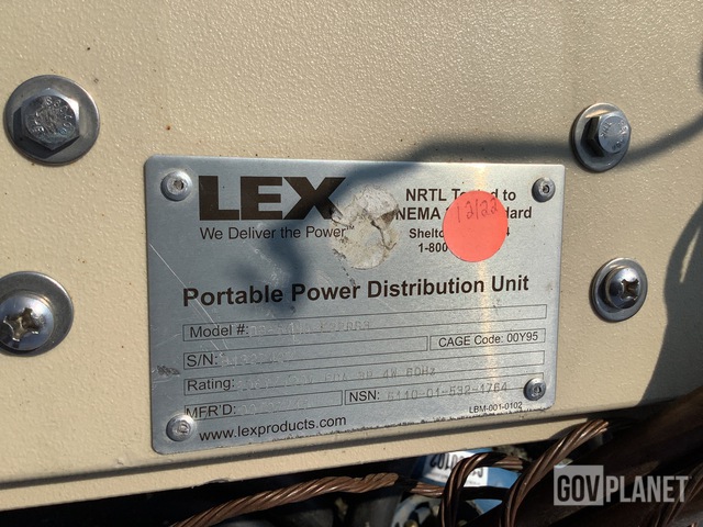 Surplus LEX DB-60MA-F22QS3 Portable Power Distribution Unit in Butner, North Carolina, United ...