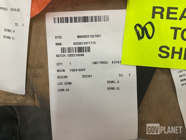 Surplus Single Leg Fiber Rope Assembly in North Las Vegas, Nevada ...