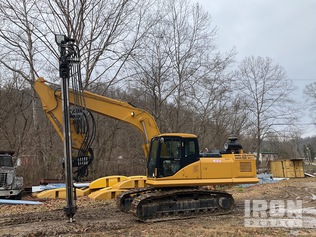 2006 Komatsu PC160LC-7KA w/John Henry Drill Conversion Foundation Drill ...