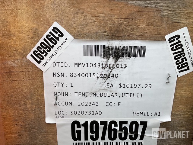 Surplus Medium MGPTS Tent in Lake Butler, Florida, United States ...