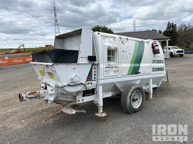 2020 Schwing SP 2800 E Concrete Pump in Drury, Auckland, New Zealand (IronPlanet Item #10891750)