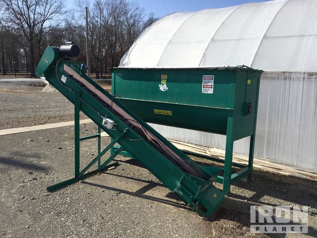 Quantity of (2) Bouldin & Lawson Electric Hopper & Conveyor in Howe ...