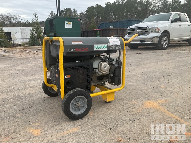 2017 Wacker Neuson GP5600A 5.6 kW Skid-Mounted Portable Generator Set ...
