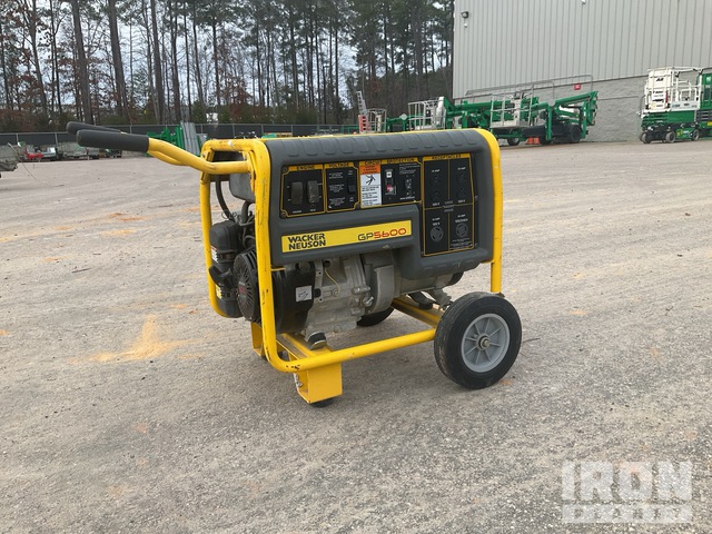 2017 Wacker Neuson GP5600A 5.6 kW Skid-Mounted Portable Generator Set ...