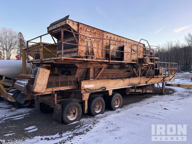 El Jay RC54 Cone Crushing Plant w/JCI 6203 Screen on 1996 Fab Tec 1316 ...