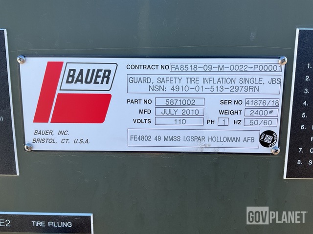 Surplus 2010 Bauer 5871002 Safety Tire Inflation Guard in Colorado ...