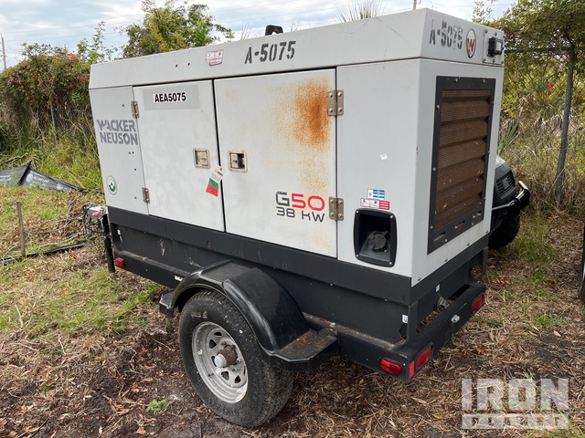 2018 Wacker G50 38 kW Mobile Generator Set (Inoperable) in Sarasota ...