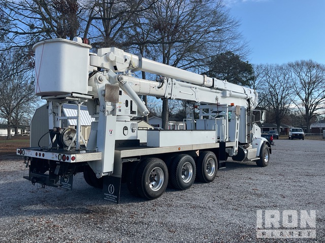 2014 Terex Hi-Ranger TM 125 ft on 2015 Peterbilt 365 8x6 Cable Placer ...