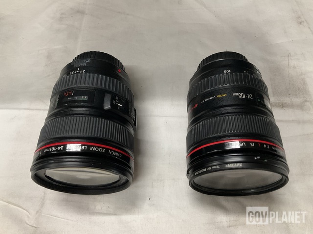 Surplus (2) Canon EF Lens 77mm 24-105mm 1:4 Camera Lenses in North Las ...