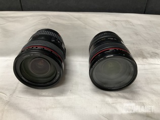 Surplus (2) Canon EF Lens 77mm 24-105mm 1:4 Camera Lenses in North Las ...
