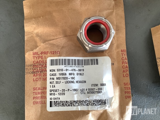 (123) Slotted Self-Locking Nuts, (2) Hex Head Nuts & Assorted Items in ...