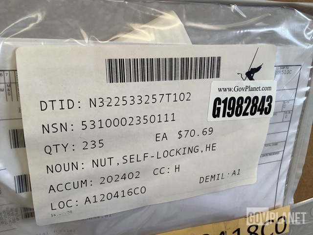 Surplus (235) Preci MS17828-16C Hexagon Self-Locking Nuts in Kapolei ...