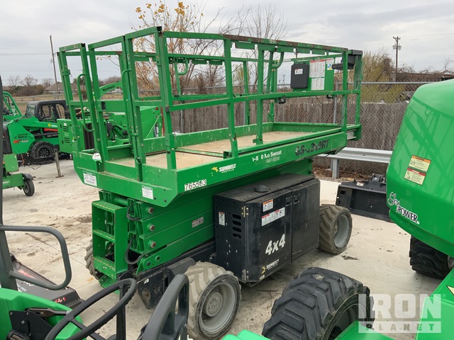2015 Genie GS3369RT 4x4 Diesel Scissor Lift in Rockwall, Texas, United ...