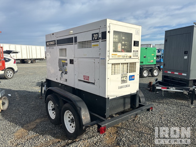 2016 (unverified) Multiquip DCA-70SSIU4F 56 kW Mobile Generator Set in ...