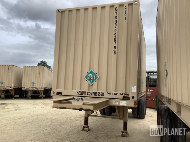 Surplus 2002 Garden State Chassis Compressed Helium Cylinder Trailer in ...