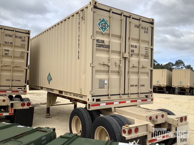 Surplus 2002 Garden State Chassis Compressed Helium Cylinder Trailer in ...
