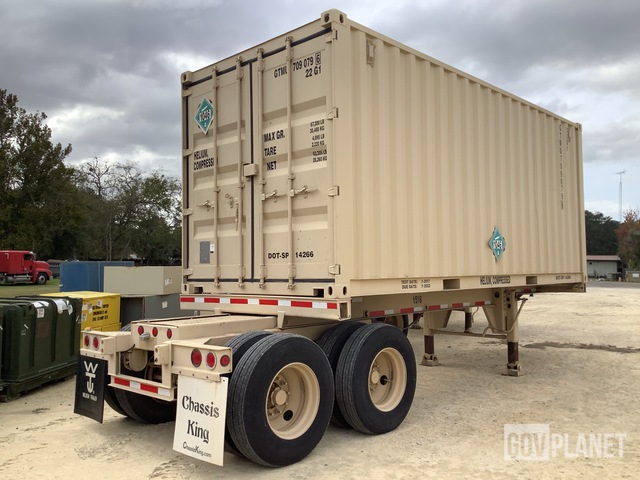 Surplus 2002 Garden State Chassis Compressed Helium Cylinder Trailer in ...