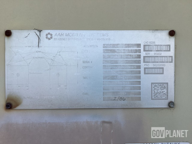 Surplus AAR Mobility Systems ISU 90 56202000 Storage Container in ...