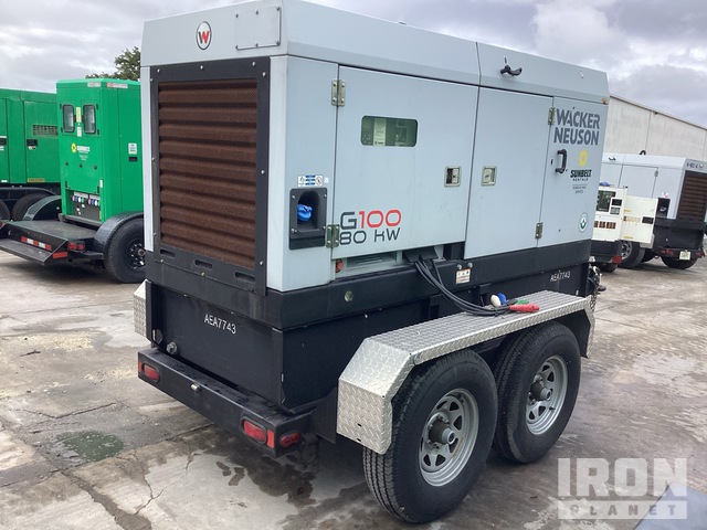 2020 (unverified) Wacker Neuson G100 80 kW Mobile Generator Set in ...