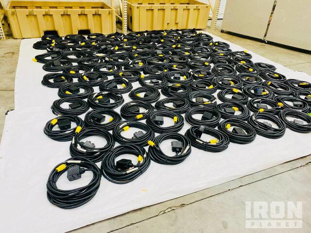 Surplus Quantity of (100) LEX 50 ft Power Distribution Cords w/ Quad ...