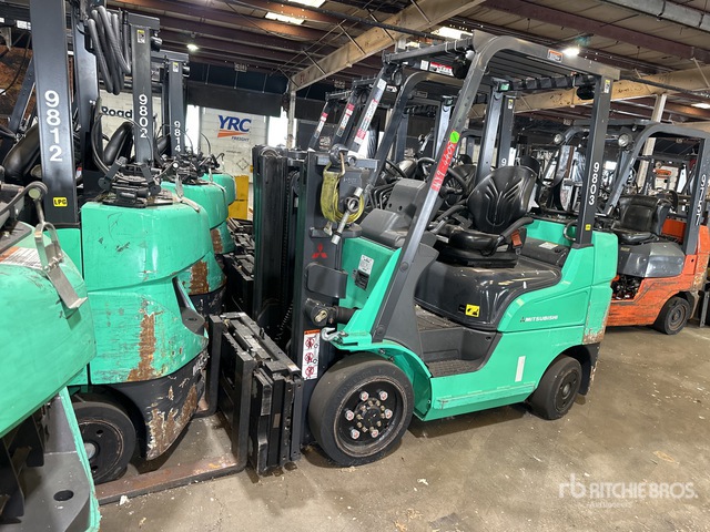 2021 Mitsubishi FGC25N4 5000 lb Cushion Tire Forklift | Ritchie Bros ...
