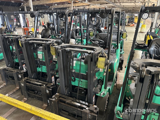 2021 Mitsubishi FGC25N4 5000 lb Cushion Tire Forklift | Ritchie Bros ...