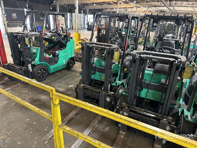 2021 Mitsubishi FGC25N4 5000 lb Cushion Tire Forklift | Ritchie Bros ...