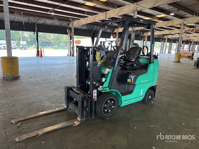 2021 Mitsubishi FGC25N4 5000 lb Cushion Tire Forklift | Ritchie Bros ...