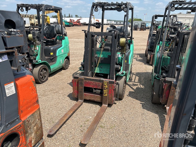 2021 Mitsubishi FGC25N4 5000 lb Cushion Tire Forklift | Ritchie Bros ...