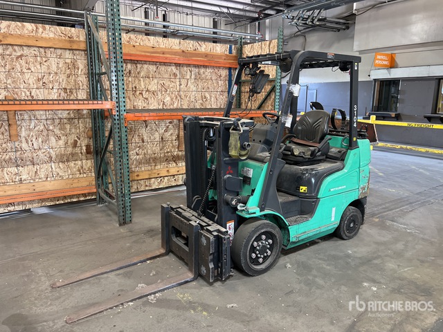 2021 Mitsubishi FGC25N4 5000 lb Cushion Tire Forklift | Ritchie Bros ...