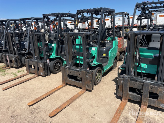 2021 Mitsubishi FGC25N4 5000 lb Cushion Tire Forklift | Ritchie Bros ...