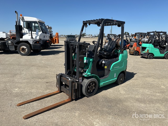 2021 Mitsubishi FGC25N4 5000 lb Cushion Tire Forklift | Ritchie Bros ...