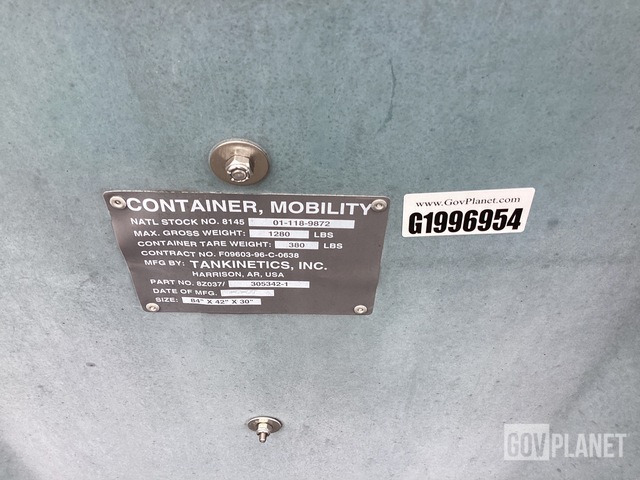 Surplus Tankinetics 305342-1 Mobility Container in Chambersburg ...