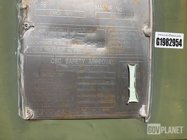 Surplus Charleston Marine CMCI 101 Storage Container in Kapolei, Hawaii ...